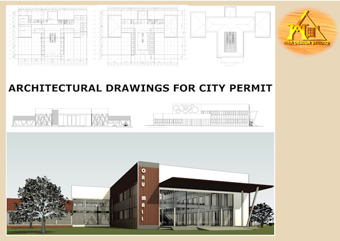 Provide you with all 2d architectural drawings for city permit by ...