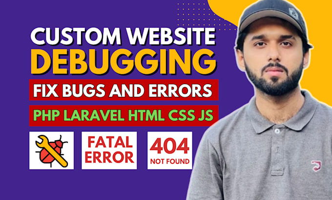Fix bugs, php errors, html css issues in your custom website in 1 hour ...
