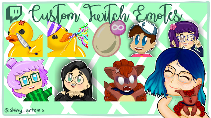 Create professional quality custom twitch emotes by Drawing_irl | Fiverr