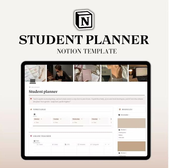 A notion student planner by Kampalaeeglab | Fiverr