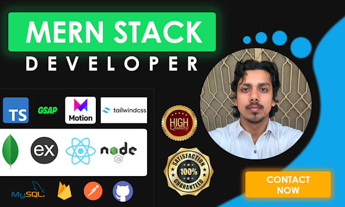 Do full stack web development, mern, react, typescript, material ui by Moizkhasori | Fiverr