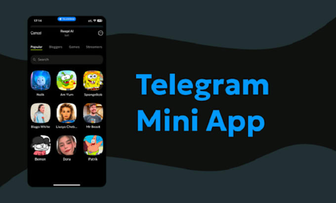 Develop telegram mini app, web application, telegram mini game ...
