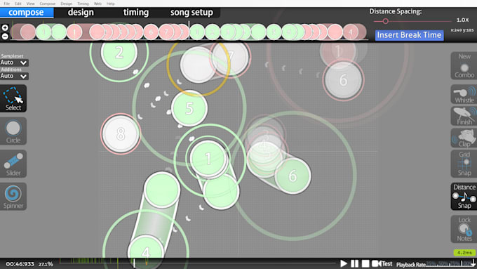 Create an osu map of any song you want by Nuiiinui | Fiverr