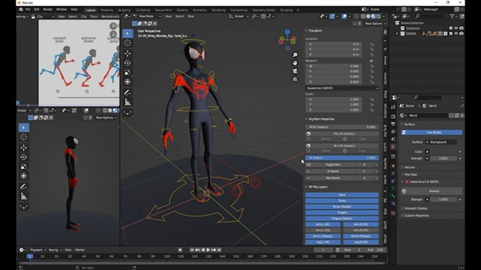 Rig 3d model game character rigging, game animation, vrchat avatar ...