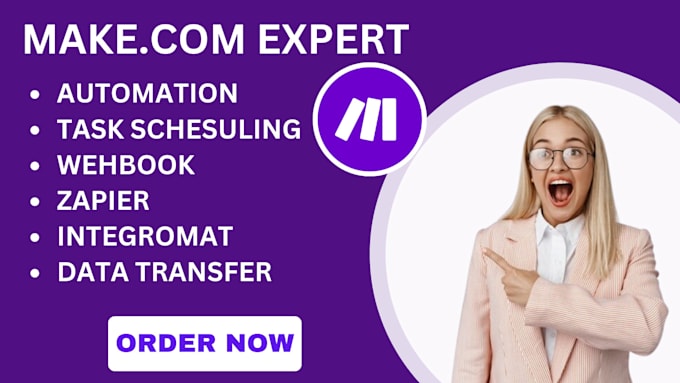 Set up made com fix zapier make com automation integration integromat by Crown_gloryu | Fiverr