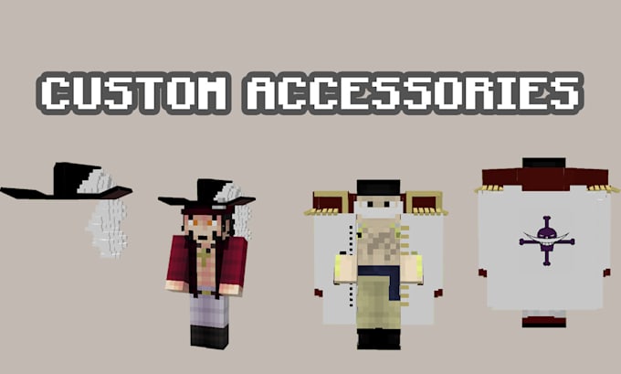Create the minecraft 3d model accessories by Superkillergg69 | Fiverr