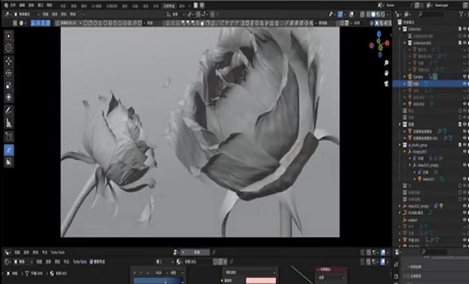 Provide realistic 3d flower animation, 3d flower model, cgi flower ...
