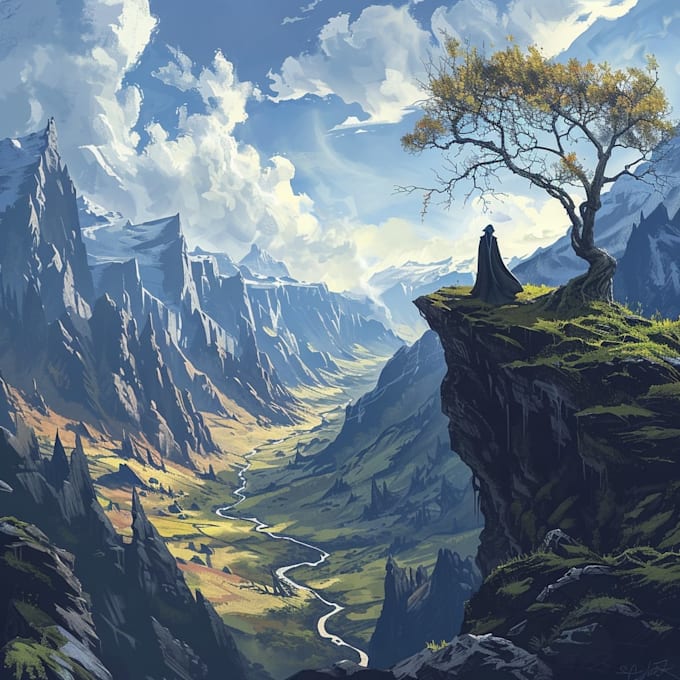 Draw an awesome environment concept art by Keiereaes | Fiverr