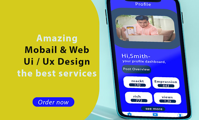 Creative mobile app design unique ui ux for ios android by Jibon476 ...