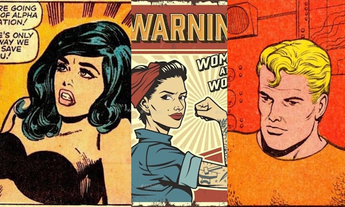 Draw retro comic page, vintage, comics cover, 90s,comic book ...