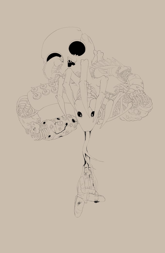 Draw gore, body deformation and monsters by Fridayscorner | Fiverr