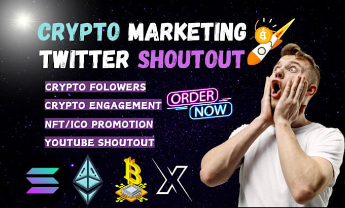 Shoutout twitter crypto nft x marketing and do yt crypto promotion by Georgedenni | Fiverr