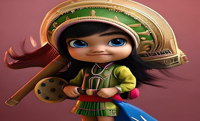 Superior 3d modeling and rigging of cartoon characters for use in games ...