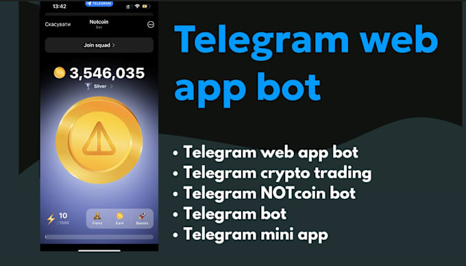 Build telegram mini app, telegram crypto game, telegram bot by Clarng ...