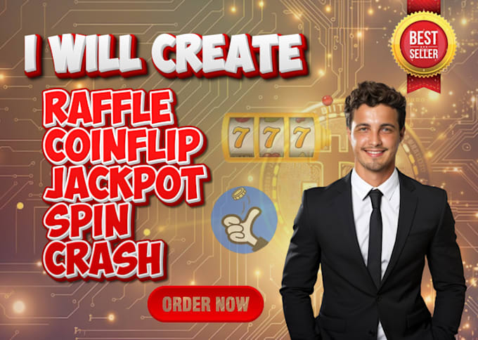 Make coinflip, jackpot, raffle, spin, crash game on ethereum solana ton ...