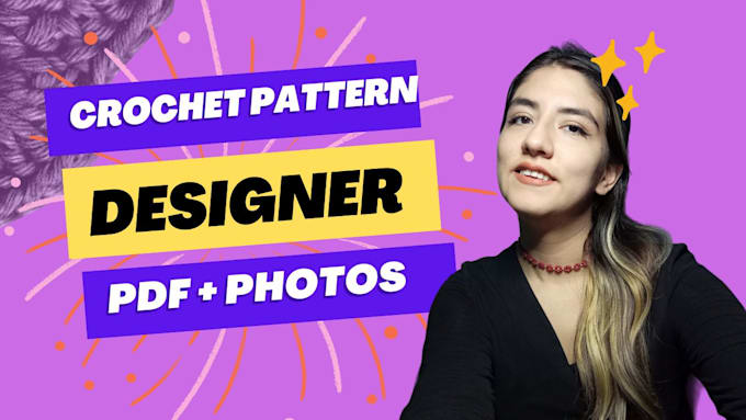 Create your crochet pattern in canva by Pamela_camarena | Fiverr