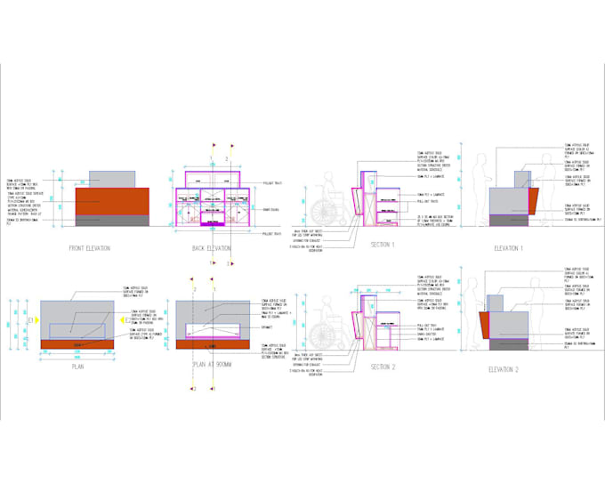 Draw anything in autocad, pdf, plans, elevations, sections by Anisha413 | Fiverr