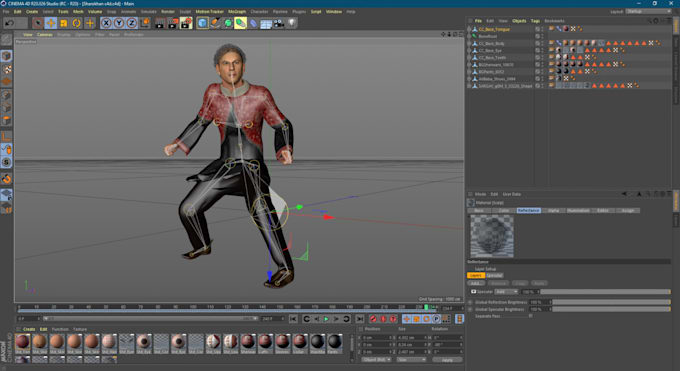Model, rig,texture 3d character, rigging in maya blender,ik fk contort, nsfw rig by Magadhera ...
