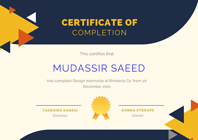 Design professional certificates for multiple purpose by Mudaxir3capcut ...