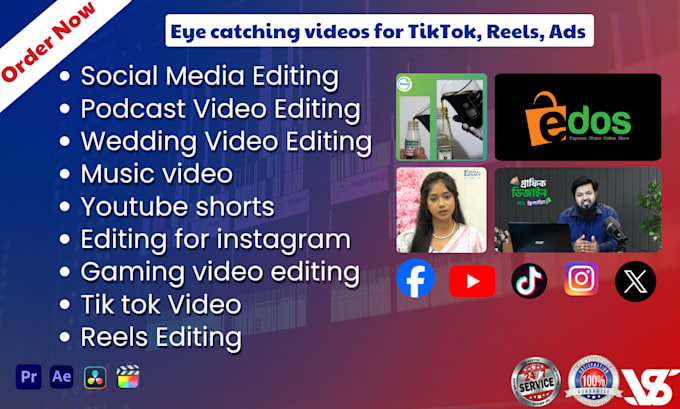 Edit eye catching videos for tiktok, reels, ads fast by Visifystudio ...