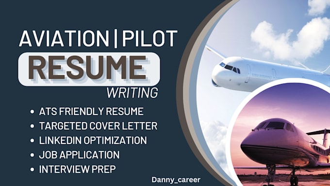 Write federal aviation resume aerospace pilot aircraft resume writing by Danny_career | Fiverr
