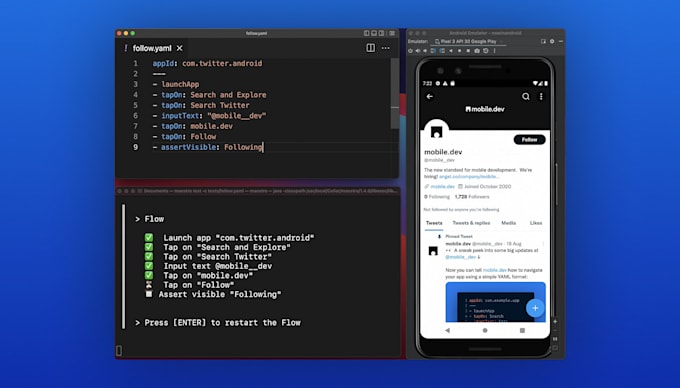 Automate your mobile application with maestro framework by Realworldbeats | Fiverr
