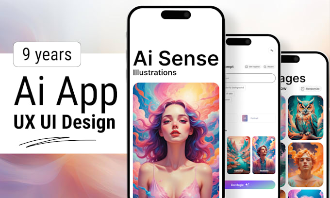 Create amazing ai app design ux ui, mobile app by Theotero | Fiverr