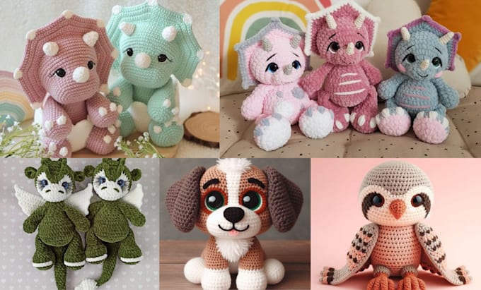 Write you a detailed amigurumi crochet patterns with picture tutorials ...