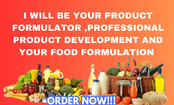 Do food formulation and product development by Olivia_kendra1 | Fiverr