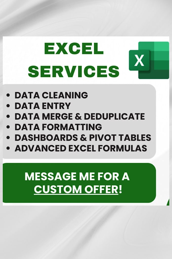 Do data entry , excel formulas , excel chart and graphs by Jishnu_chauhan | Fiverr