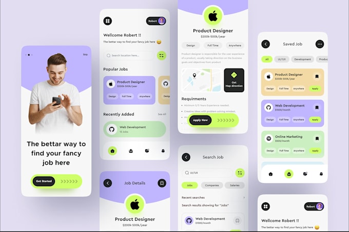 Develop job portal app, recruitment portal app, job seekers app, job ...