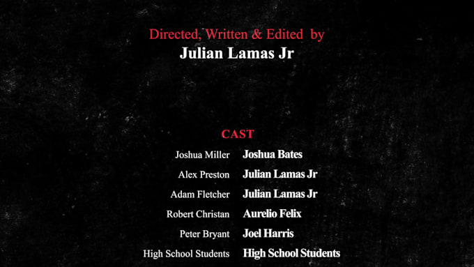 Create end credits for your movie by Bhavinigoswami | Fiverr