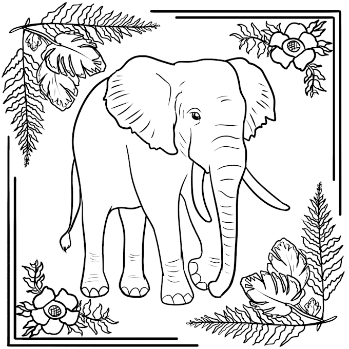 Make a super cool line drawing suitable for different uses by ...