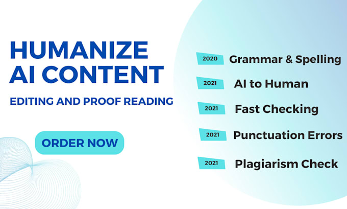 Humanize ai content, proofreading, ai content editing, convert ai to human by Ayoolaajoke123 ...