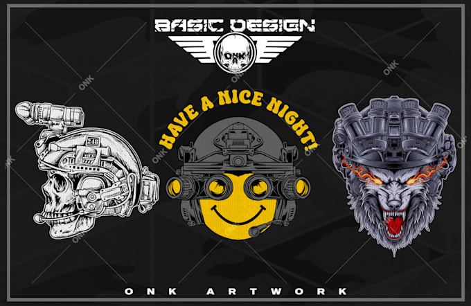 Create hand drawn tactical themes for clothing by Onk_artwork | Fiverr