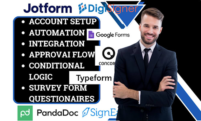 Setup pandadoc jotform googleform typeform concord signeasy digisigner ...