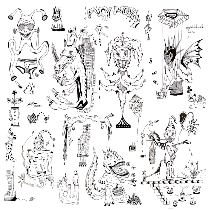 Custom ignorant style sketches and tattoos by Grotesque2000 | Fiverr