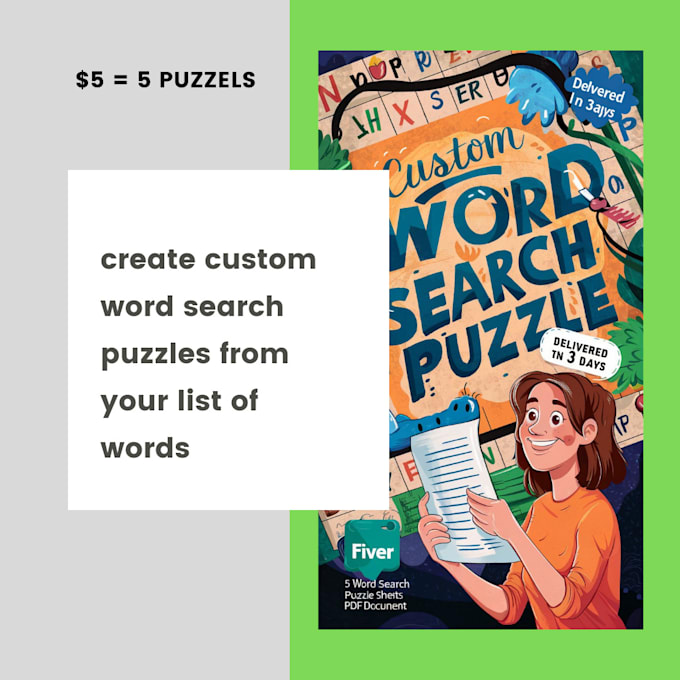 Create custom word search puzzles from your list of words by ...