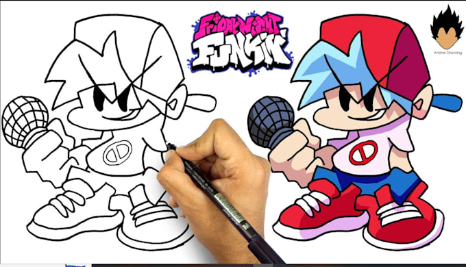 Draw fnf sprite, fnf animation, fnf character, fnf music background ...