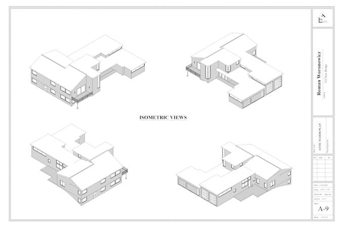 Draft detailed elevation architect plan mep adu basement plan by Arch ...