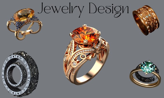 Sculpt 3d jewelry, 3d artist, pendants, earrings, rings in cad, zbrush ...