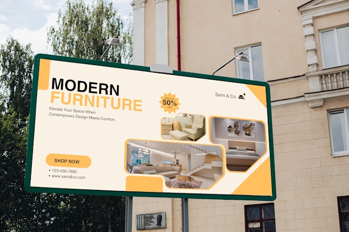 Design billboard, signboard, standee banner and signage by ...