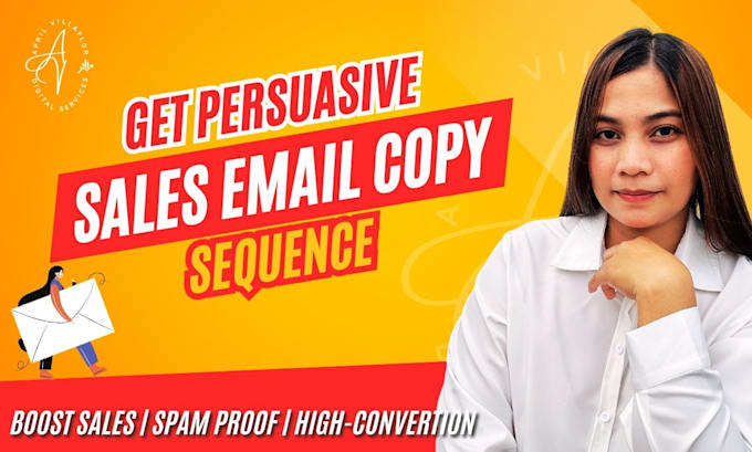 Write persuasive email marketing copy sequences by Aprilvillaflor | Fiverr