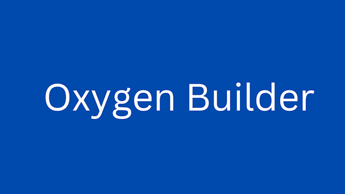 Build a professional wordpress website with oxygen builder by David ...