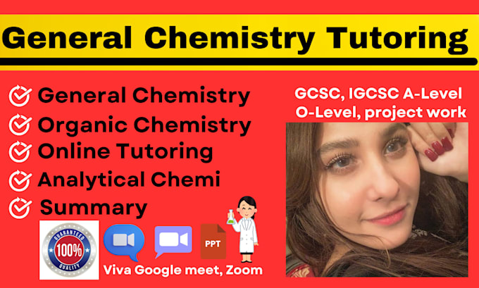 Tutor general chemistry and organic chemistry by Zaton_bebi | Fiverr