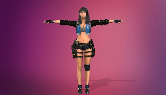 Build stylized3d human mod,modularity polycount,uv map,spline3d,nsf art, texture by Amsterm | Fiverr