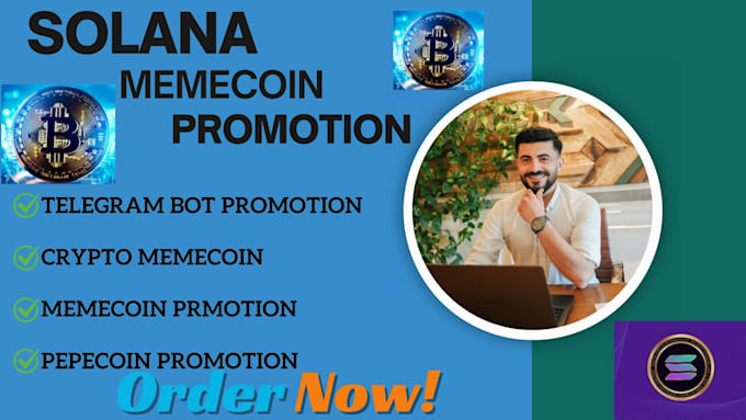 Do solana meme coin promotion, crypto telegram, token marketing, coin promotion by Poshyigw | Fiverr