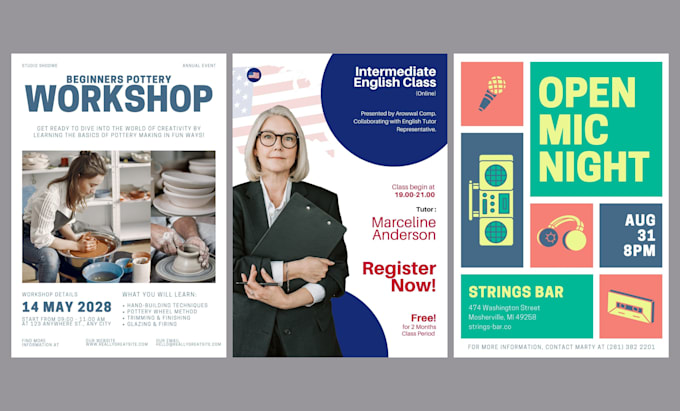 Do custom flyer designs by Fatsaf | Fiverr