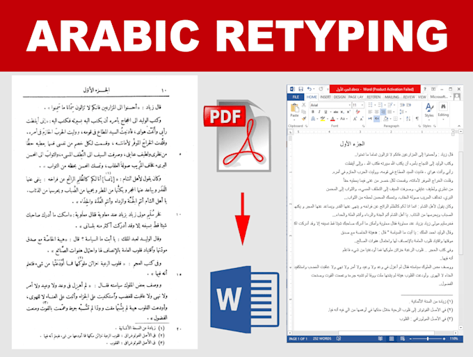 Do arabic typing arabic retyping urdu typing and urdu retyping pdf to ms word by Qaziimran427 ...