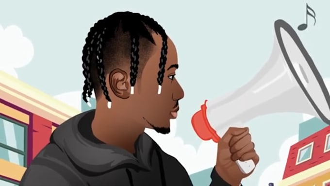 Custom 2d in any style, 2d cartoon animation, animatic storyboard music ...